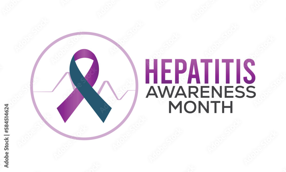 Vector illustration on the theme of Hepatitis awareness month Observed ...