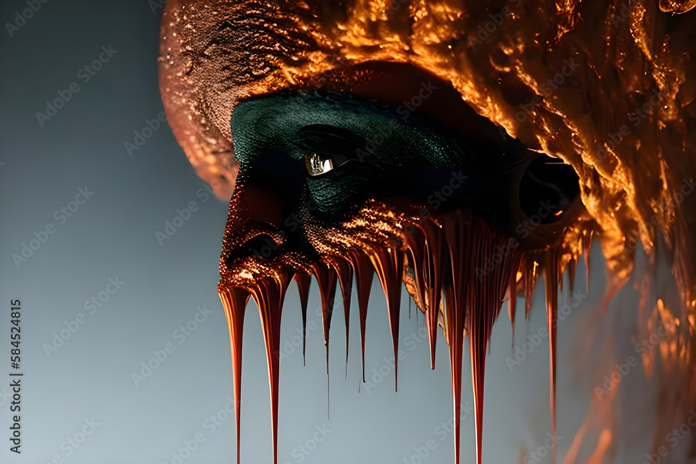 Head banger horror created using generative ai technology Stock ...