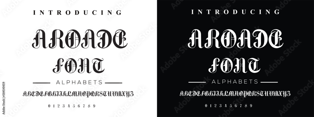 Fashion abstract typhography. Minimalist modern urban fonts for logo ...