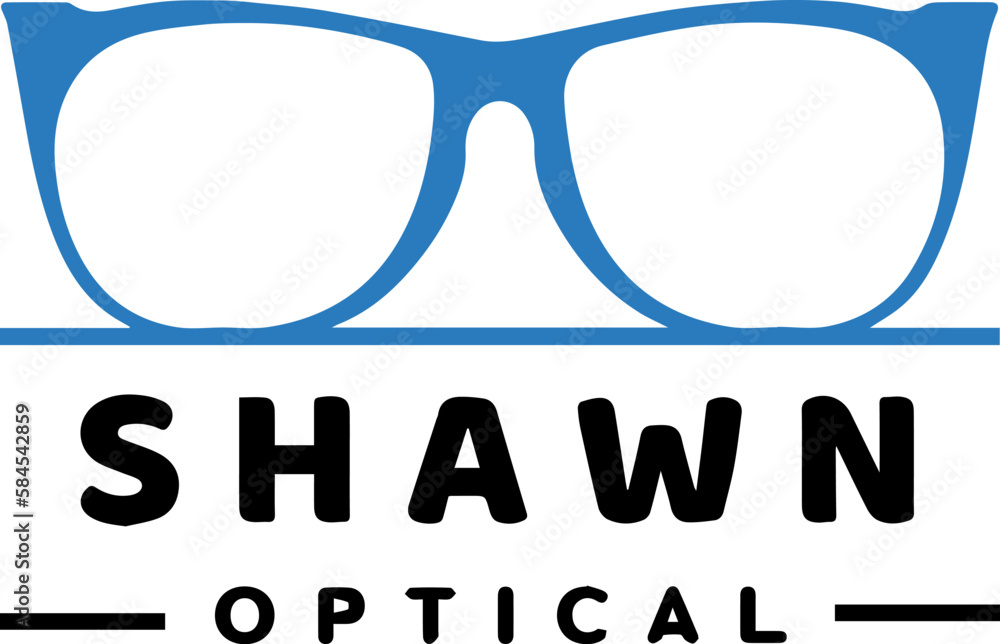 eyeglasess logo, spectacles logo, simple logo, easy to remember and can ...
