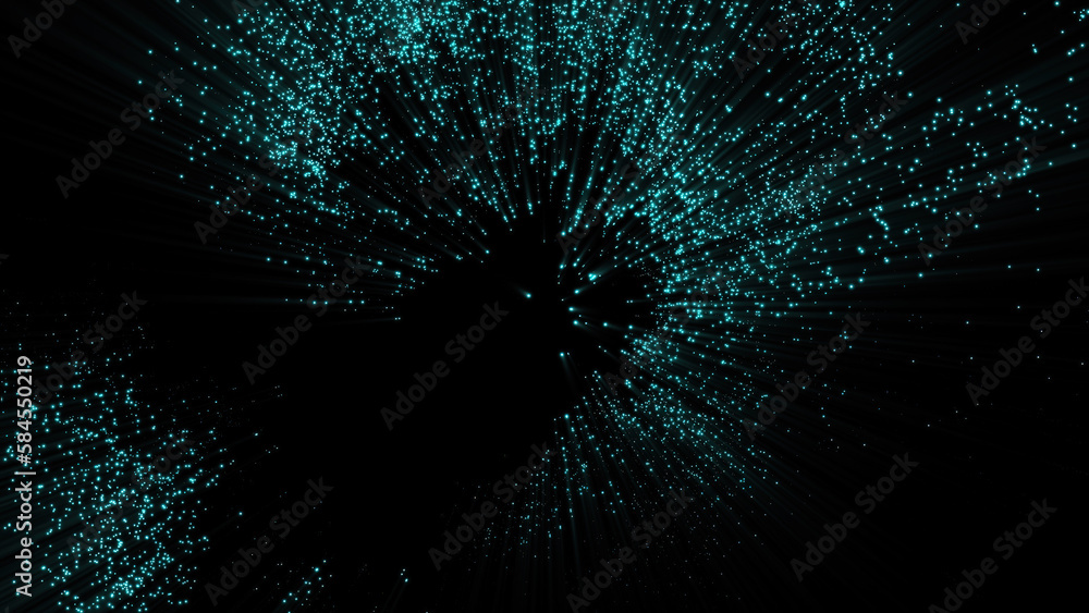 particles abstract background full color. modern background. A stream ...