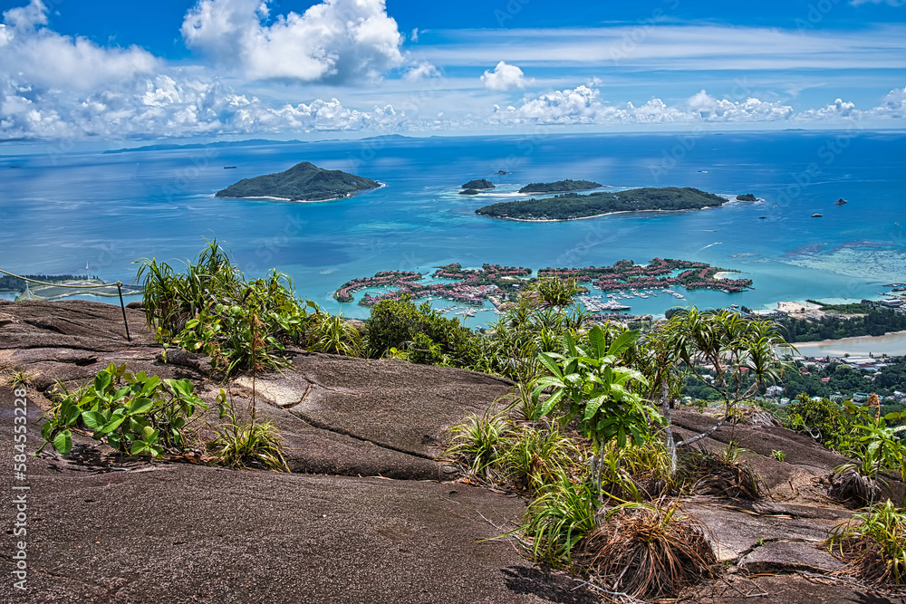 sea, panorama landscape, marine park, eden island, wilderness, blue sky ...
