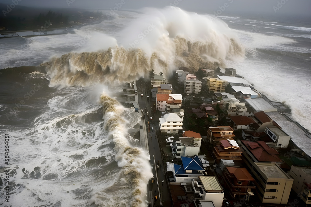 Unstoppable Force: A Tsunami's Devastating Impact on Coastal ...