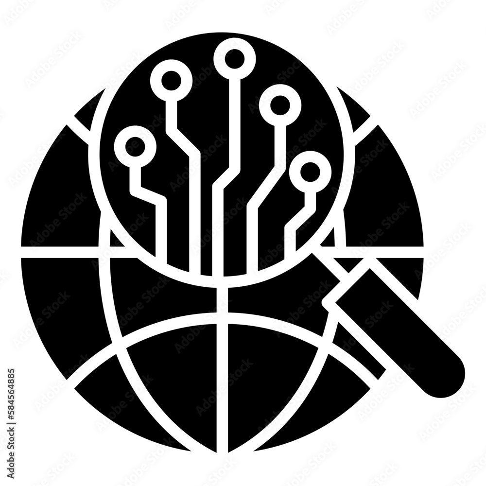 Solid World A icon Stock Vector | Adobe Stock