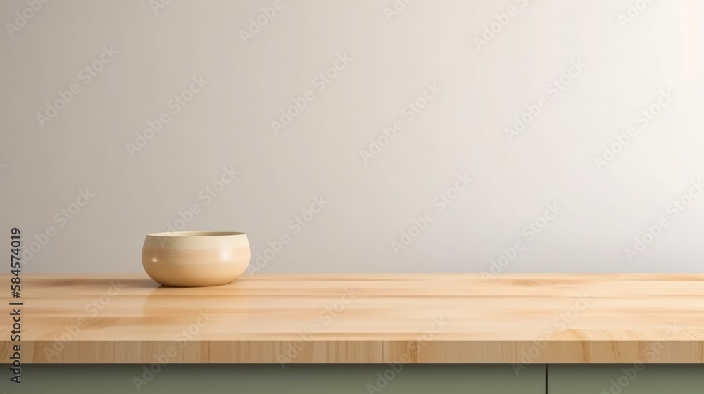 Minimal cozy counter mockup design for product presentation background ...