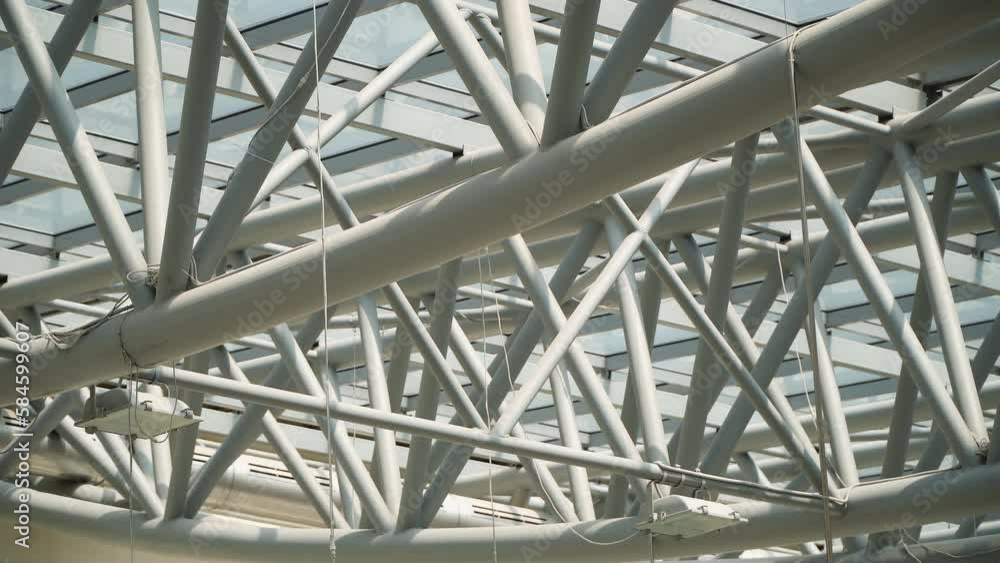 Roof of moden buildings. Abstract high-tech architecture background ...