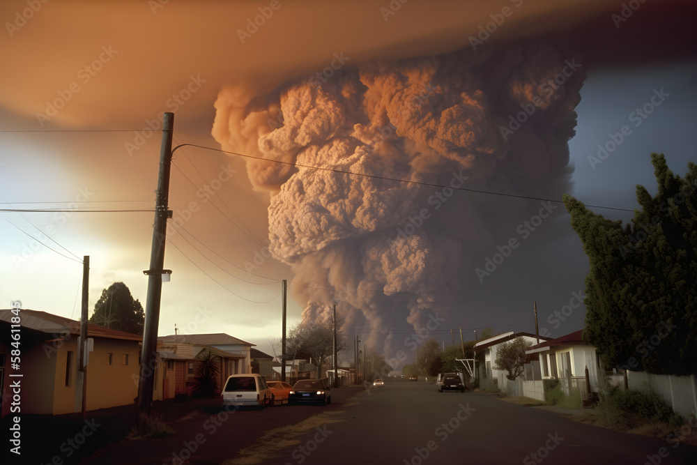 Photo & Art Print "Fiery Desolation: A Look at the Terrifying Power of ...