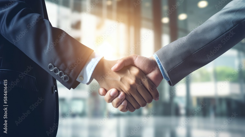 Generative AI image of side view of crop anonymous male entrepreneurs ...