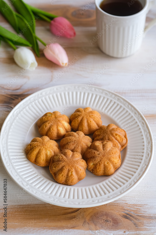 bolu kering, bahulu cake is mini cake baked until crispy Stock Photo ...