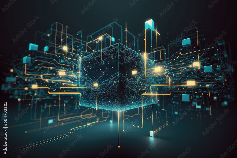 Artificial intelligence big data information flow technology background ...