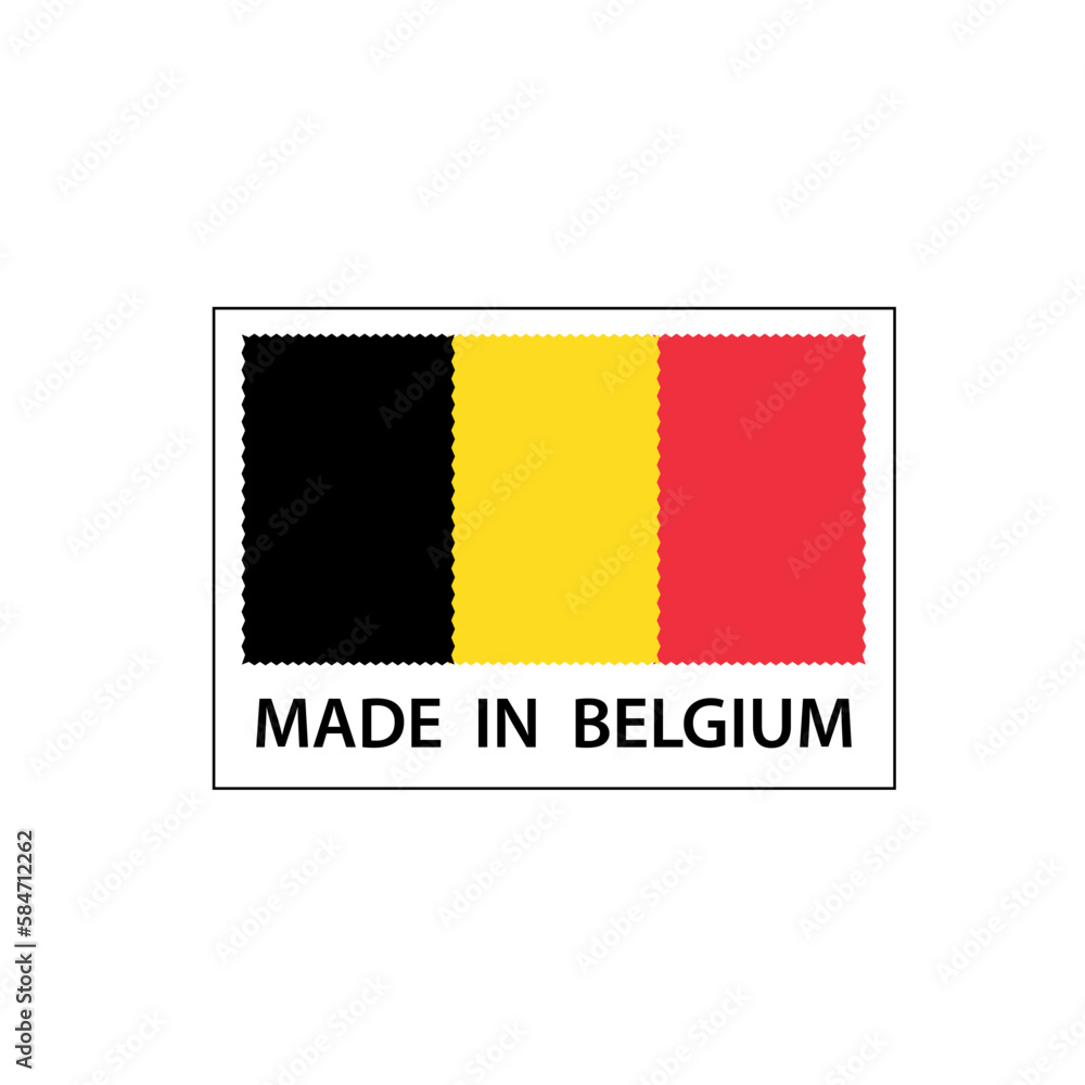 Vetor de Made in Belgium premium vector logo. Made in Belgium logo ...