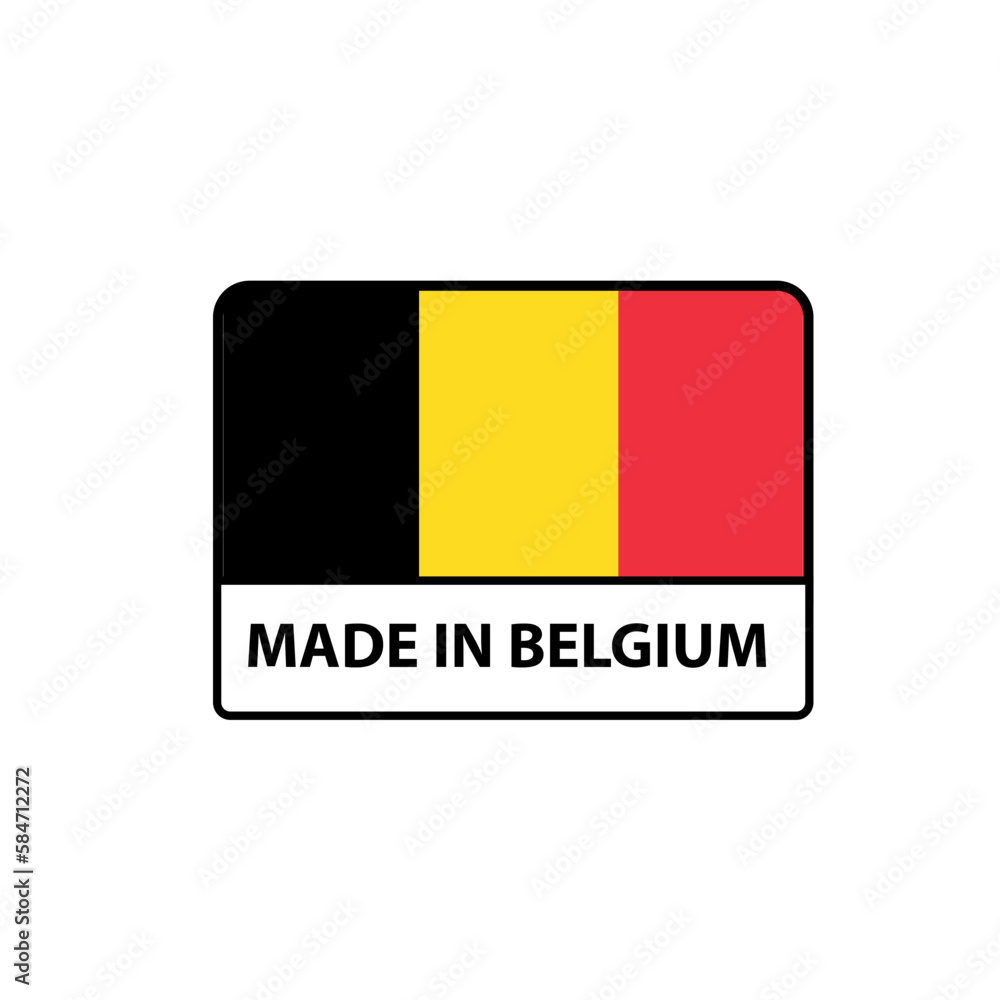 Made in Belgium premium vector logo. Made in Belgium logo, icon and ...
