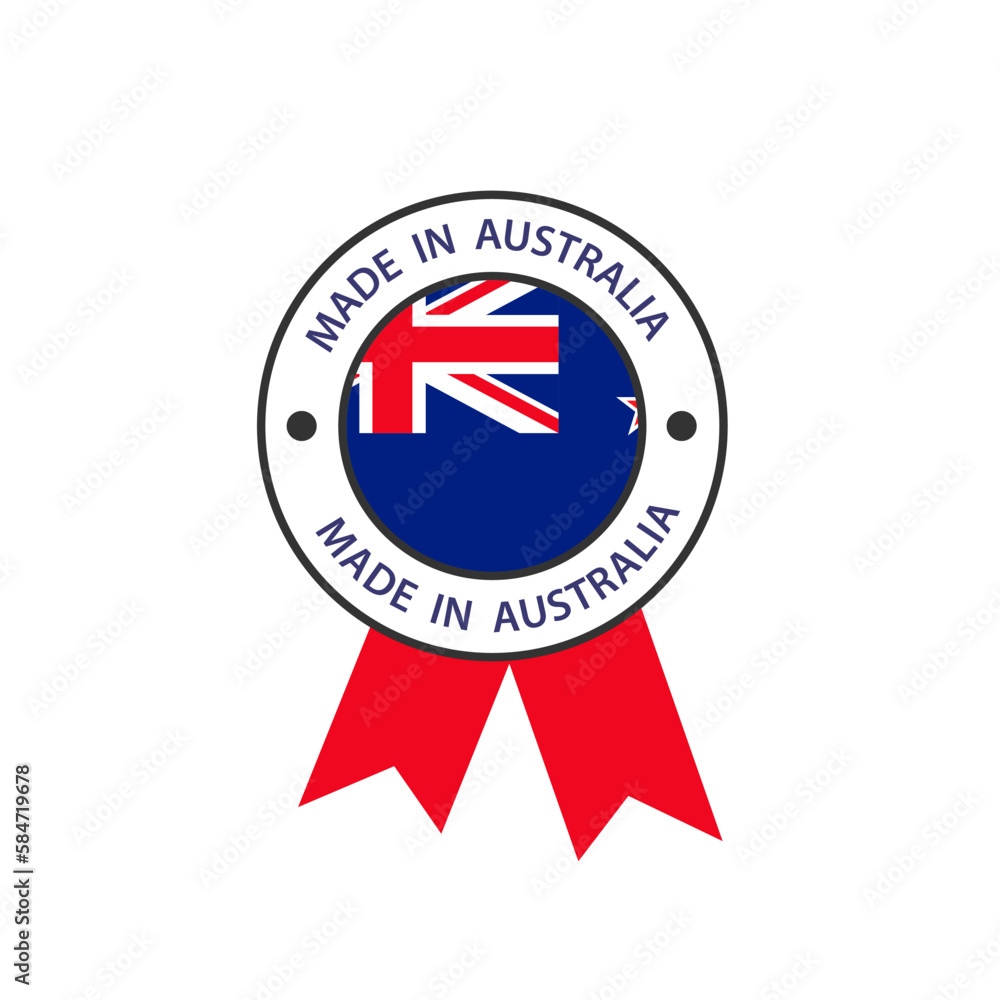 Made in Australia premium vector logo. Made in Australia logo, icon and ...
