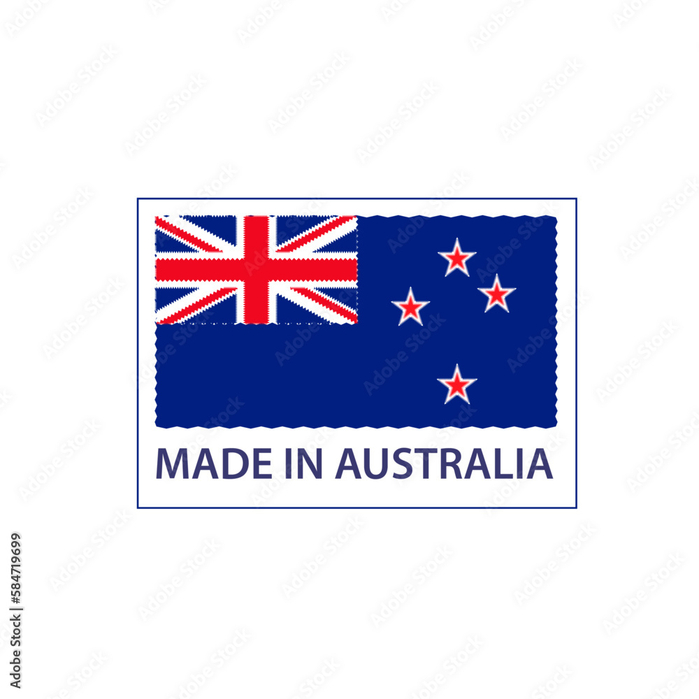 Made in Australia premium vector logo. Made in Australia logo, icon and ...
