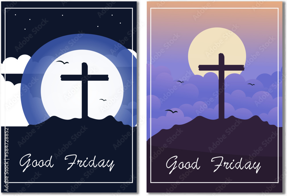 Good Friday banner and Poster. Good Friday is a Christian holiday ...