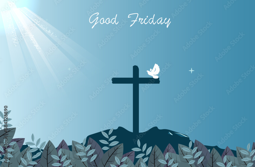 Good Friday banner and Poster. Good Friday is a Christian holiday ...