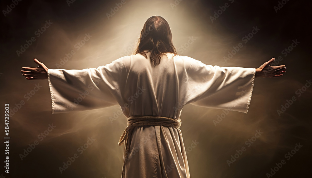 Jesus christ risen. Holy week. Faith Growth Stock Illustration | Adobe ...