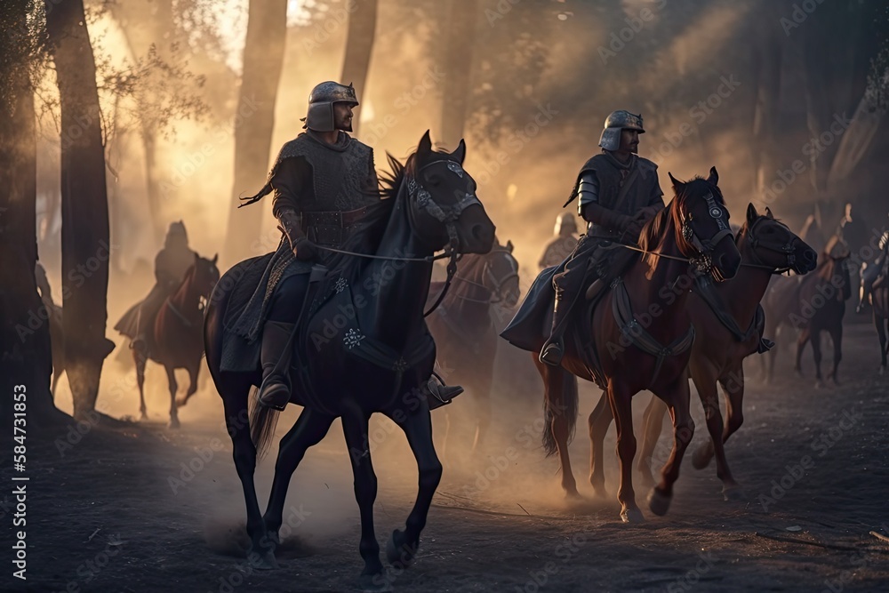 Ancient Roman female generals, soldiers and cavalry on the battlefield ...