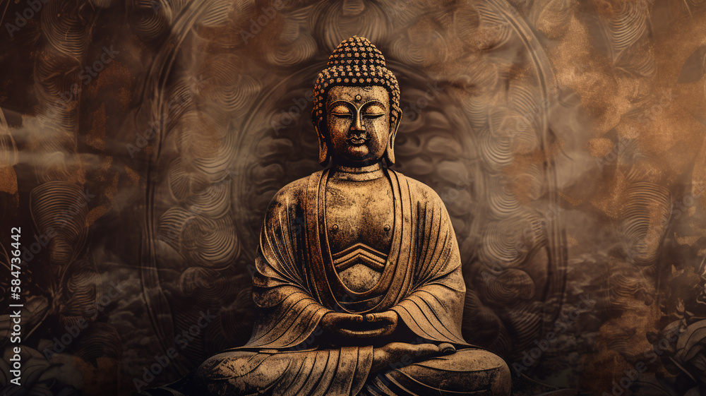 Buddhism background wallpaper with empty space for copy text. Buddha ...