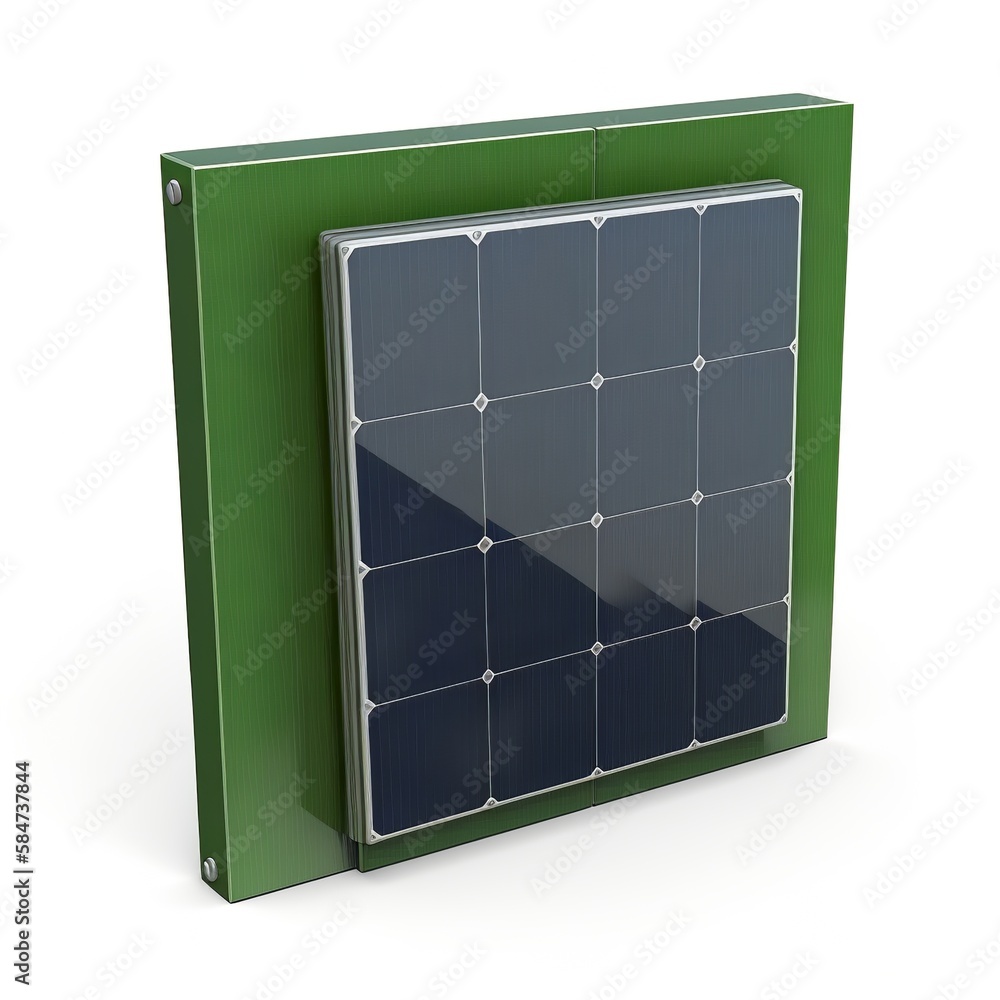 Isolated Photovoltaic cells solar ,green panels renewable energy future ...
