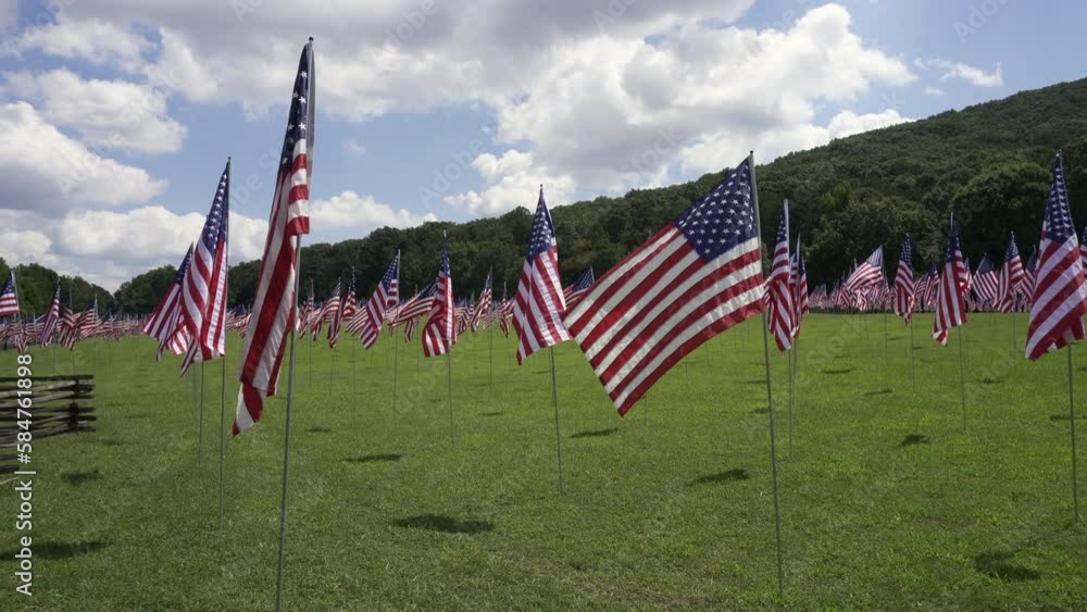 Stockvideon Kennesaw Mountain National Battlefield Park, Georgia: 9-11 ...