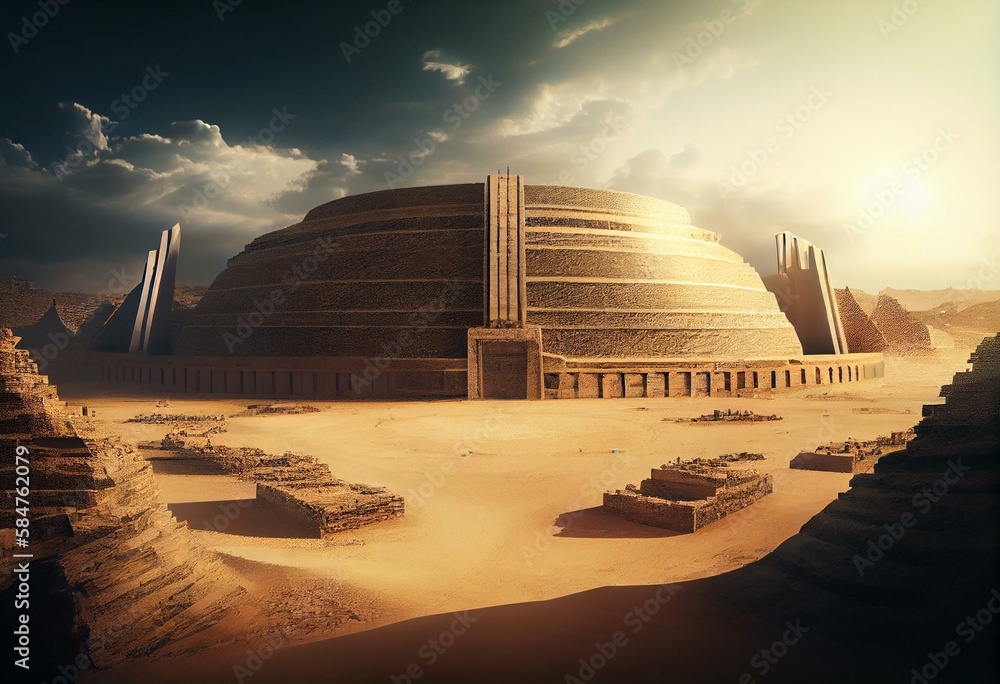 A futuristic stadium was built in the heart of Saudi Arabia, with the ...