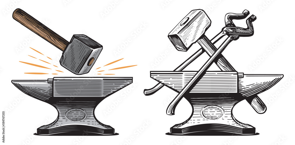 Hammer Anvil Clipart