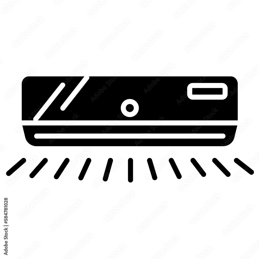 Solid AC icons Stock Vector | Adobe Stock