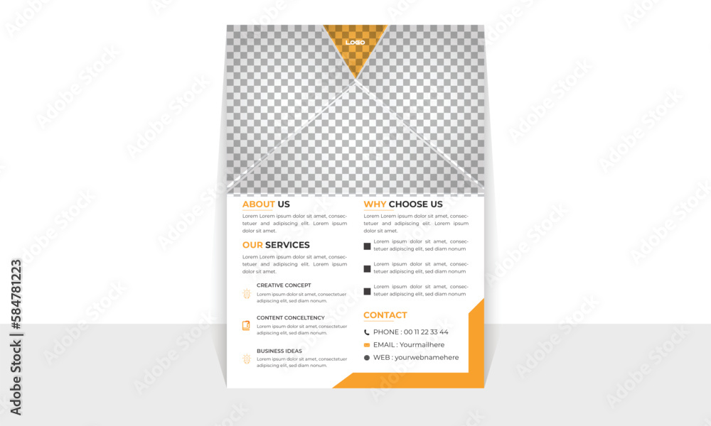 New Corporate A4 Size flayer design. With wonderful colour combination ...