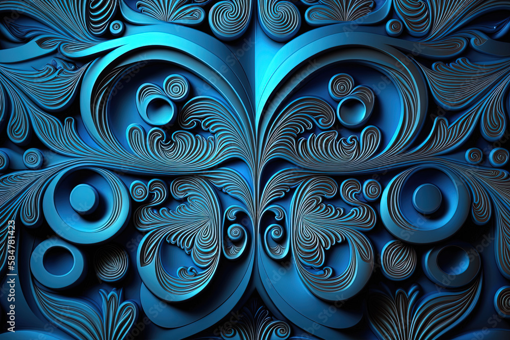 behavioral design patterns in blue color. Ai generated Stock ...