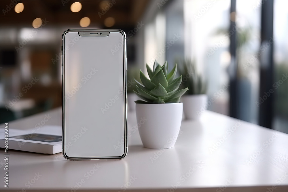 smartphone mockup. Mobile phone blank, white, transparent screen design ...