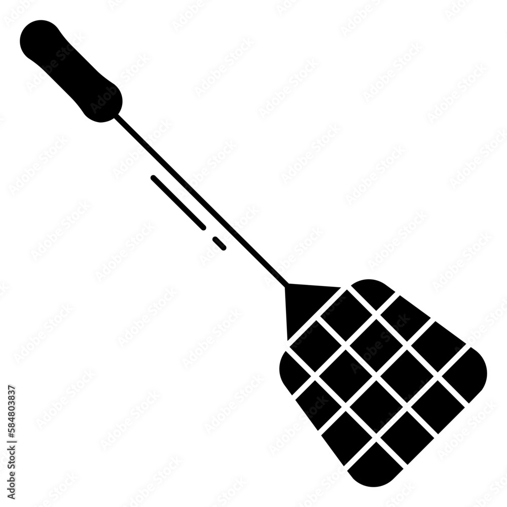 Solid swatter icon Stock Vector | Adobe Stock