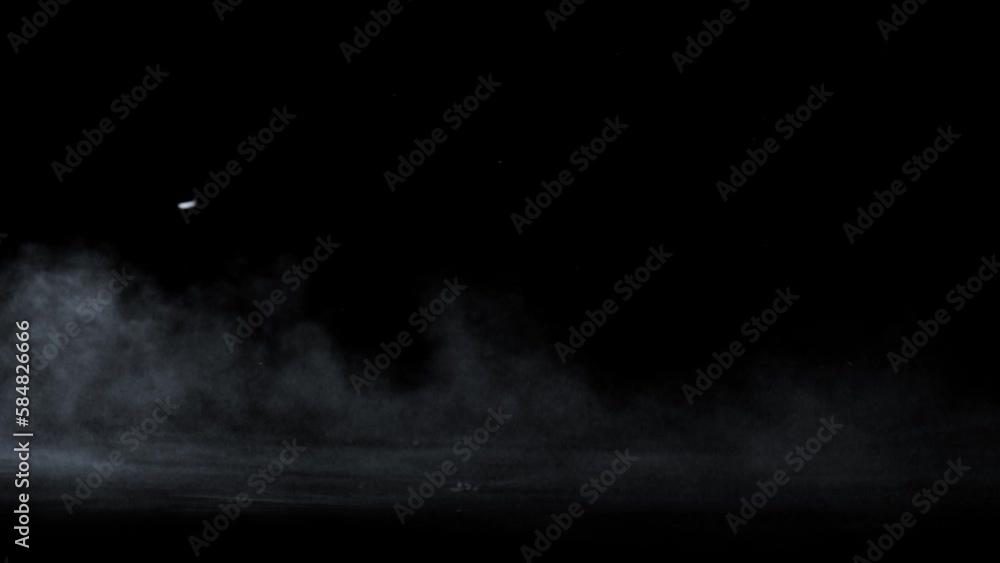 Abstract white smoke in slow motion. Smoke, Cloud of cold fog in light ...