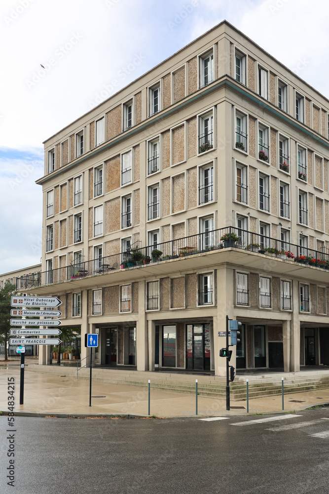 Building from the 50's with a modernist style of architecture Stock ...