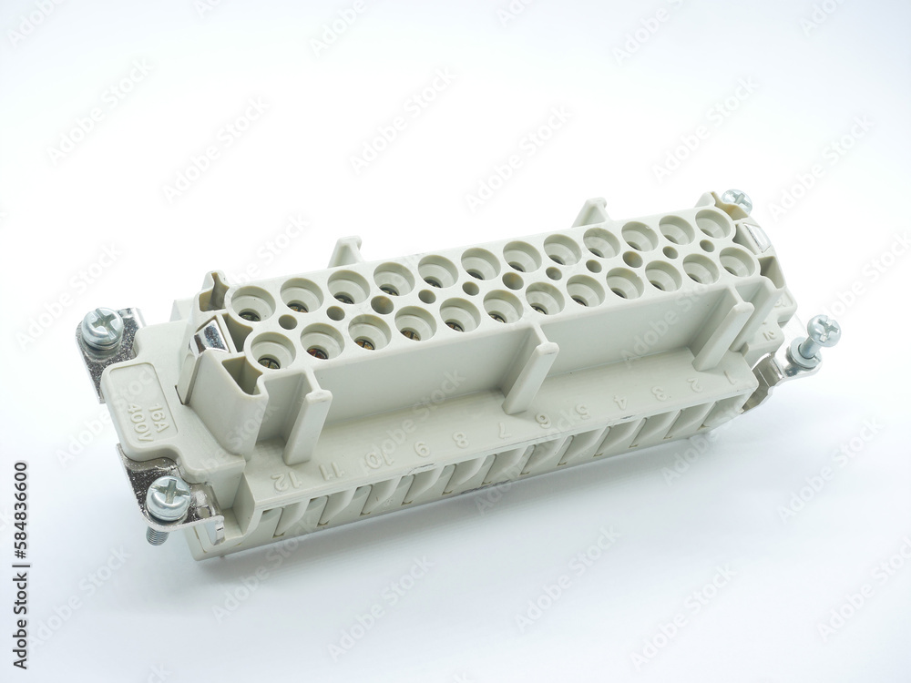 Foto de 24-pin female connector for electrical connections do Stock ...