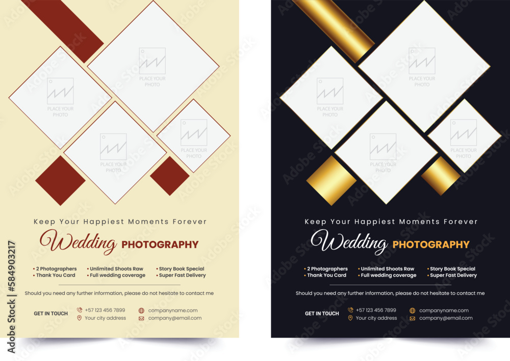 vector photography studio flyer template or Corporate Creative Flyer ...
