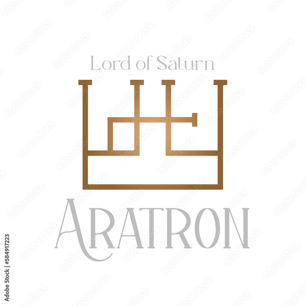 Seven Olympian Aratron Lord of Saturn Stock Illustration | Adobe Stock