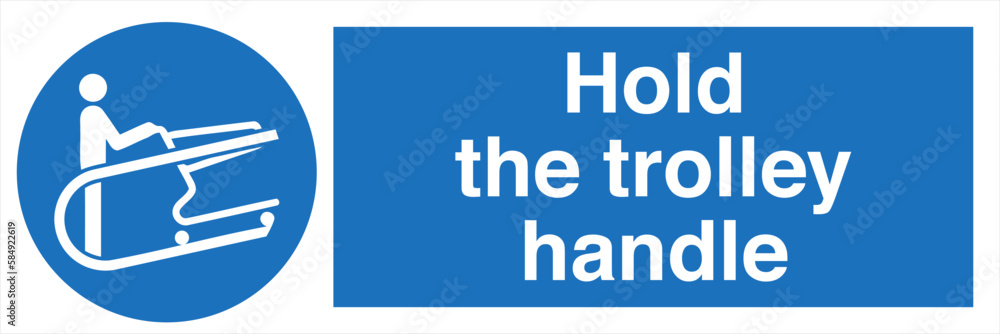 Safety Sign Marking Label Symbol Pictogram Standards Mandatory Hold the ...