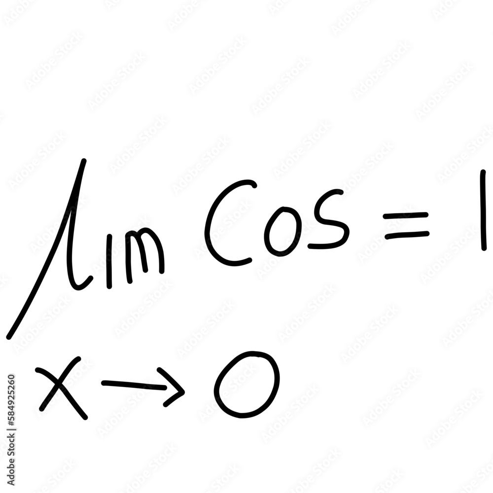 Simple math formulas written in handwritten style Stock Vector | Adobe ...