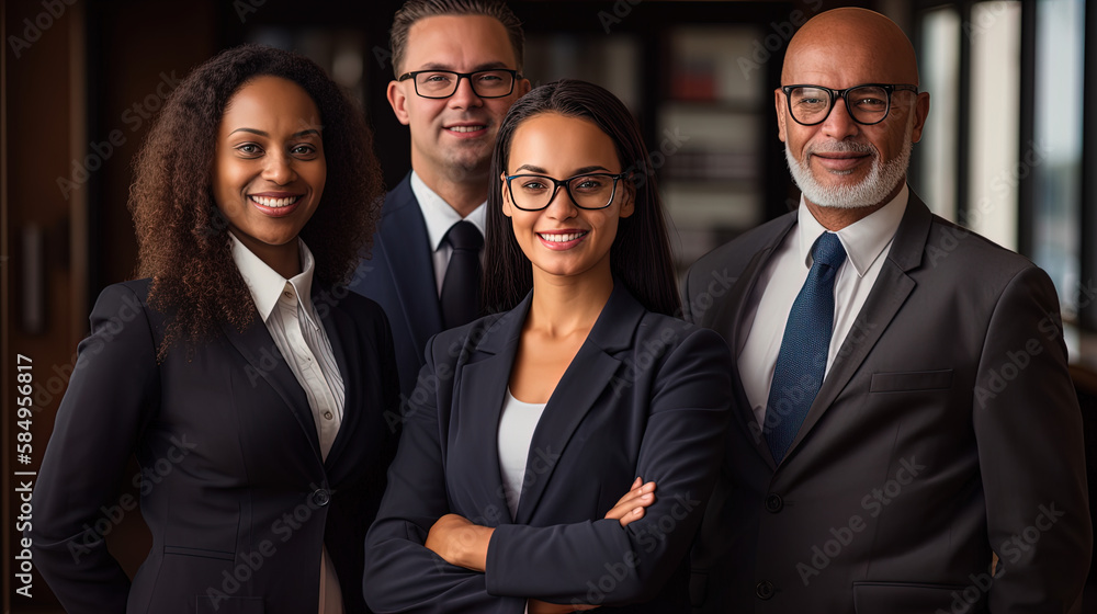 Professional and Confident - High-Quality Image of Multiethnic Business ...