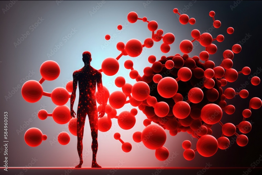 Ilustracja Stock: Immune system, protection against viruses and ...