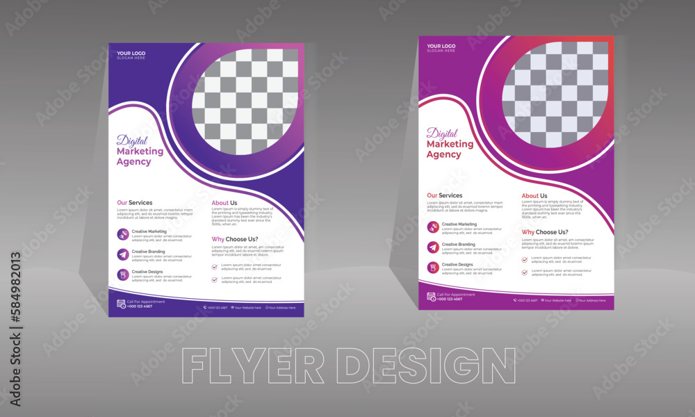 Modern Flyer Background Design. Template Layout for Flyer. Template ...