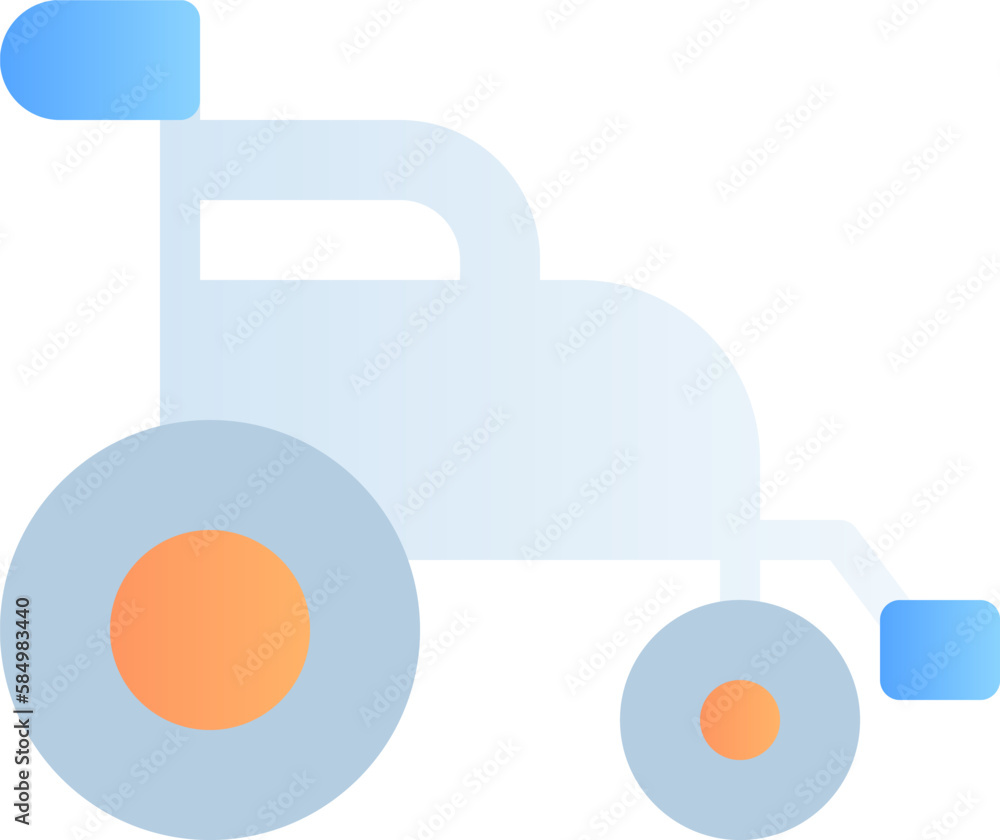 A wheelchair icon represents mobility and accessibility for people with ...