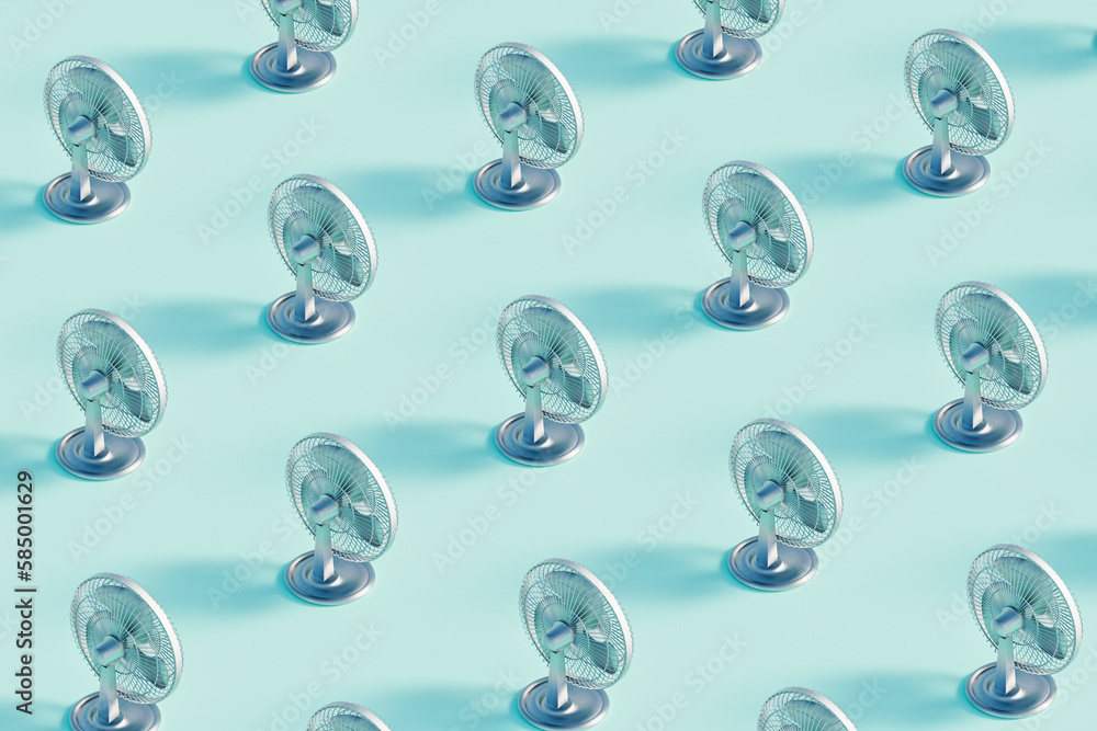 Fans, multiple Stock Photo | Adobe Stock