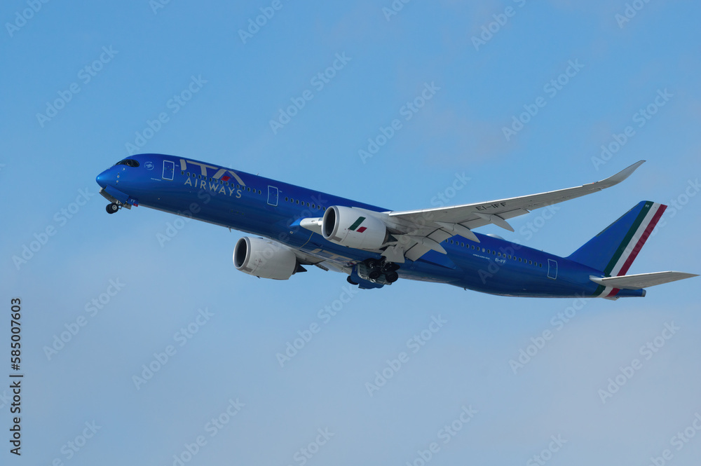 Los Angeles, California, United States: ITA Airways Airbus A350-900 ...