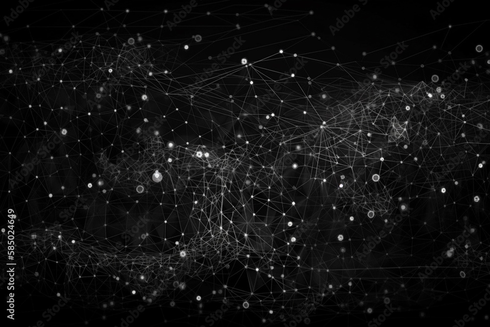 Polygonal digital background wallpaper with soft points and lines ...