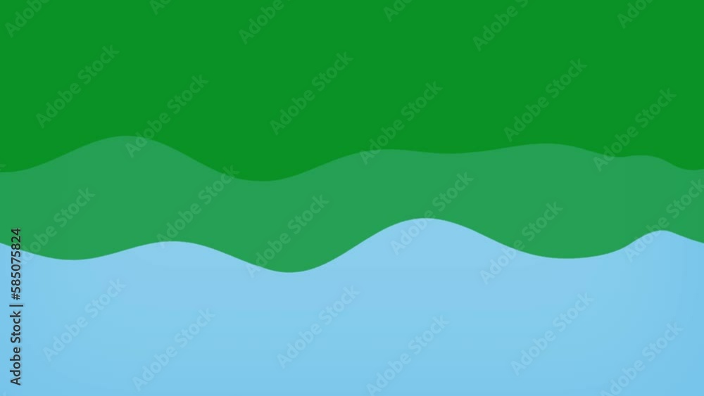 Cartoon pink liquid wave transition animation on green screen. Liquid ...