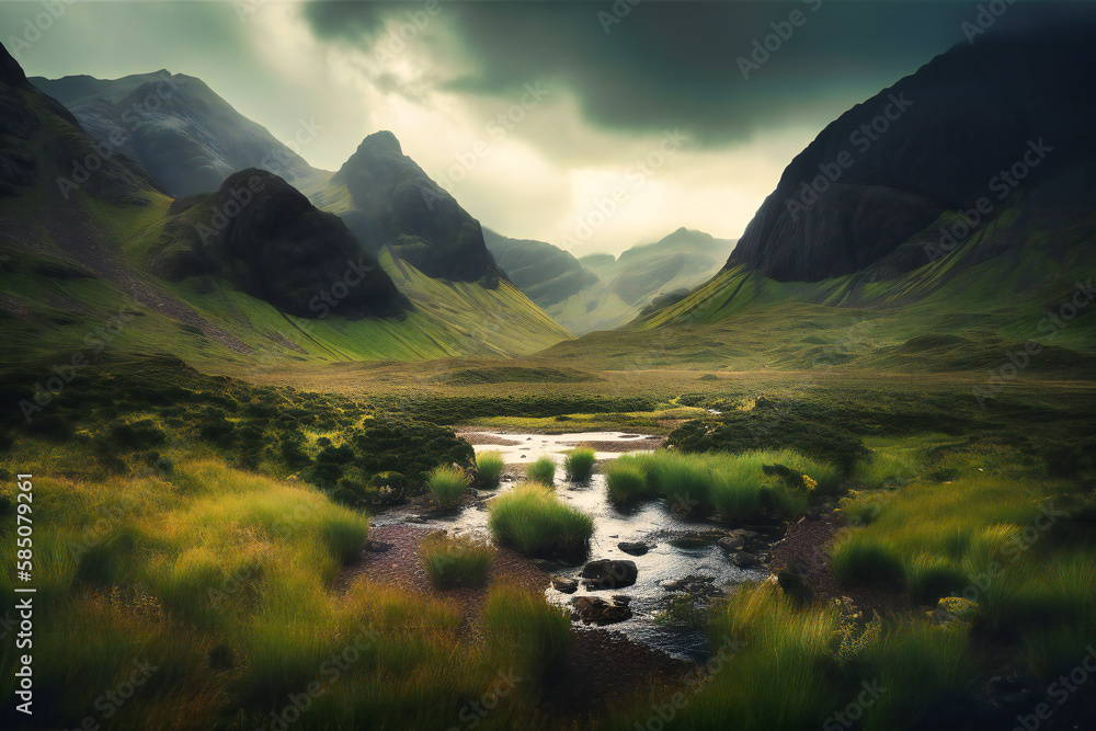The rugged and remote landscapes of the Scottish Highlands offer a wild ...