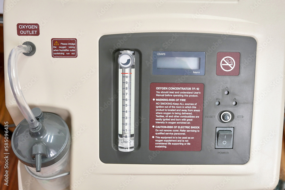 Oxygen concentrator for the treatment of diseases of the respiratory ...