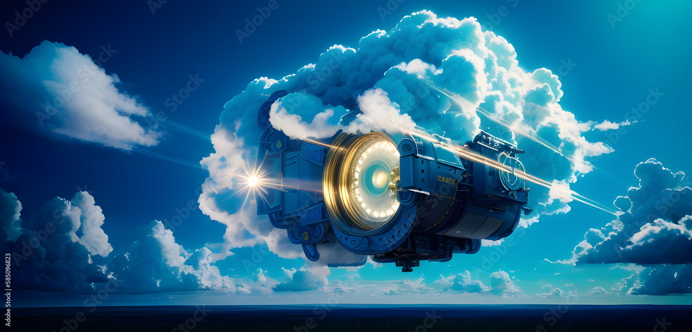 Cloud Network Solution Computing Big Data Center Futurist Infrastructure Generative Ai Digital